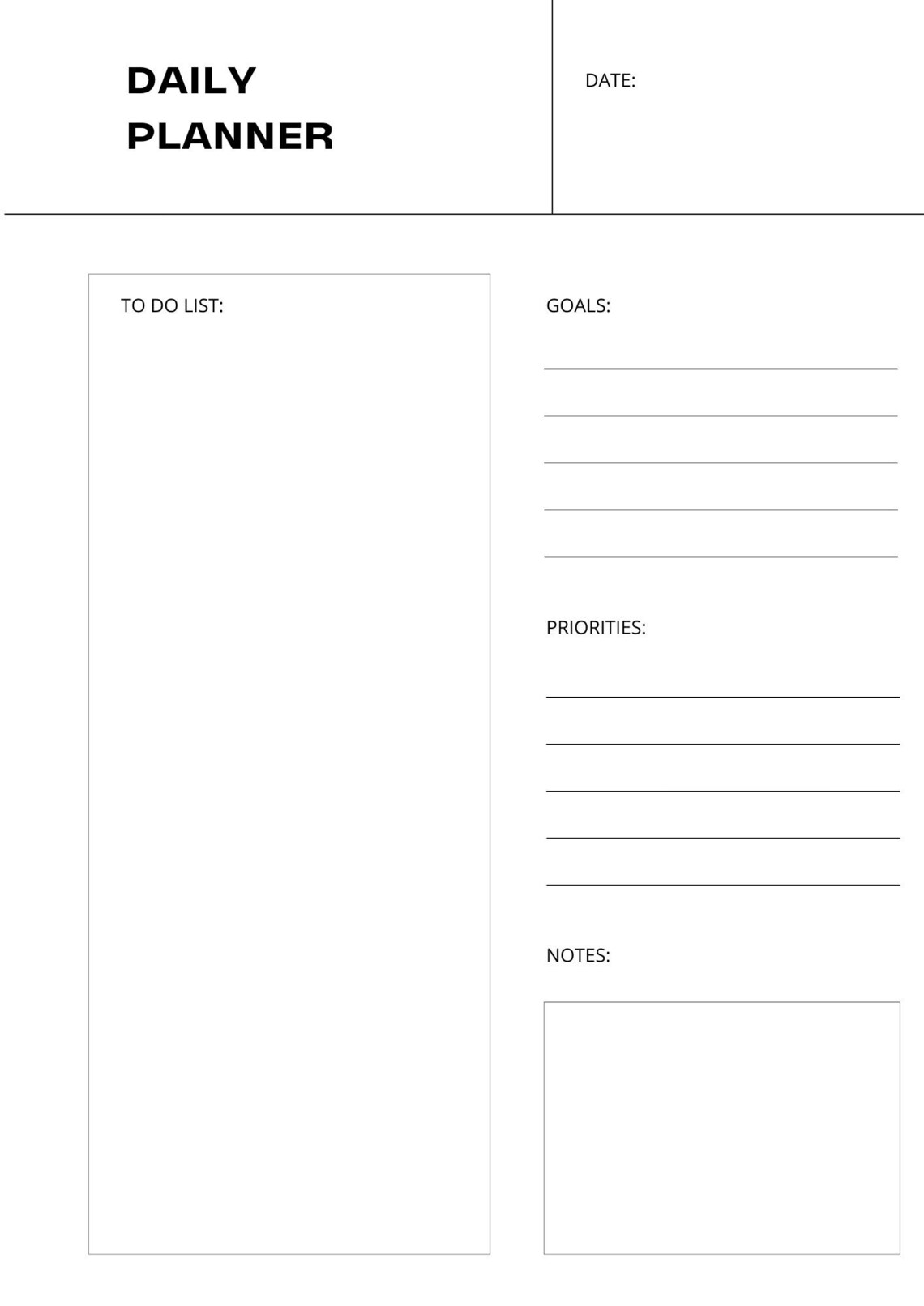 Minimal Planner Digital Download - Etsy