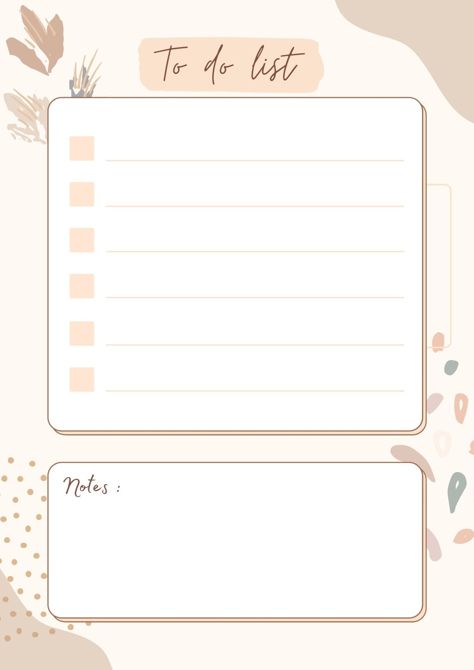 To Do List Printable Instant Download - Etsy