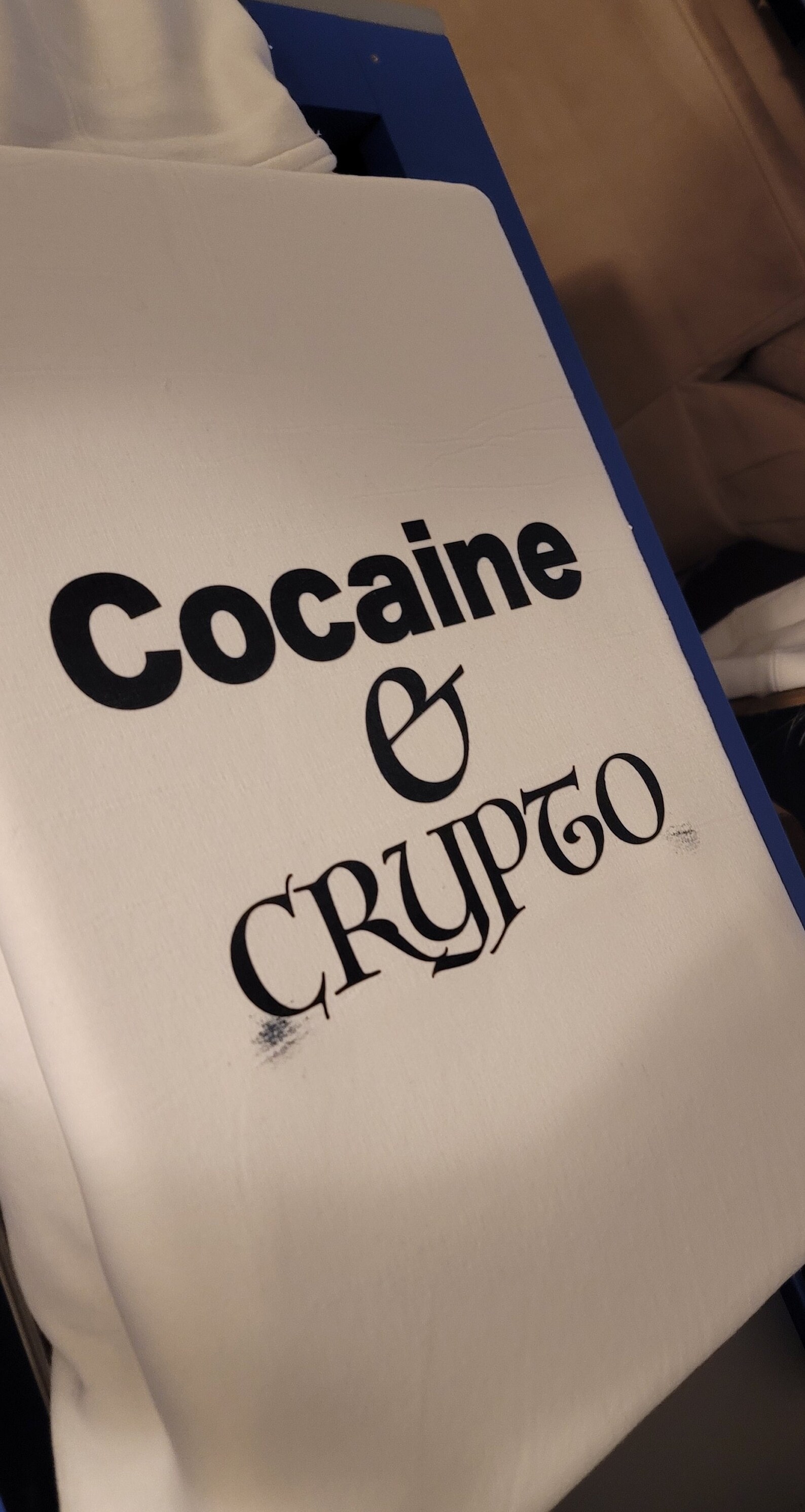 Cocaine & Crypto Brand Hoodie - Etsy