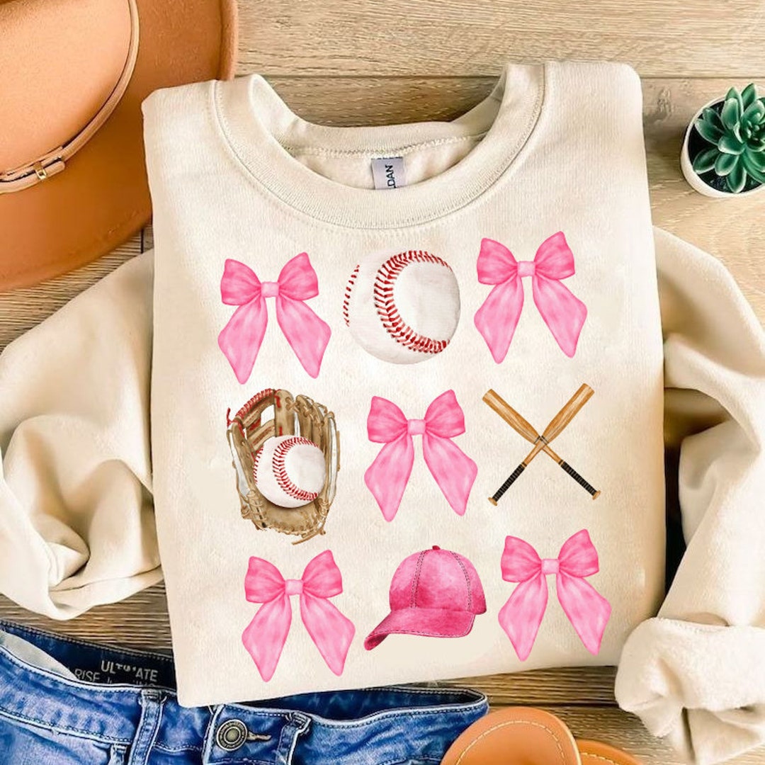 Baseball Coquette Bow Shirt, Soft Girl Era Shirt, Baseball Shirt ...