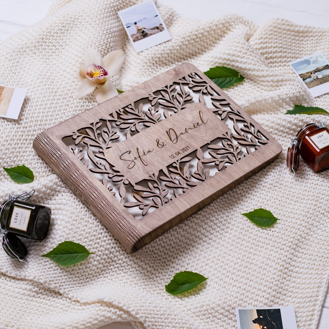 Wedding Scrapbook Album Wooden Photo Album Picture Album - Etsy