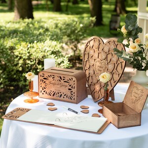 Wedding Decorations Set, Wedding Guest Book Alternative Drop Box ...