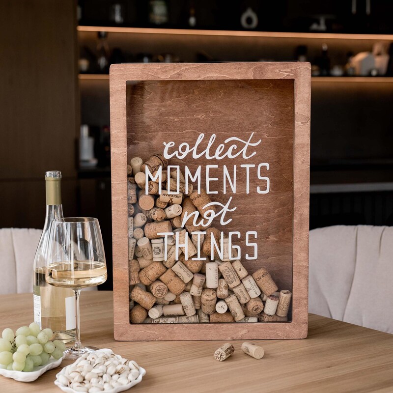 Wine Cork Shadow Box - Etsy