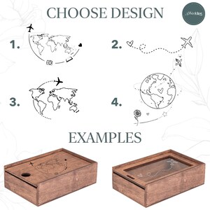 Wooden Adventure Box, Wooden Box Photos, Travel Keepsake Box, Travel ...