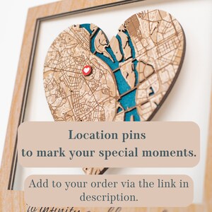 Your City Map, Engagement Location Map With Photo on Wood, Newlywed ...