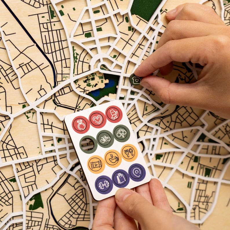 Stickers for Location Map and Key Holder - Etsy