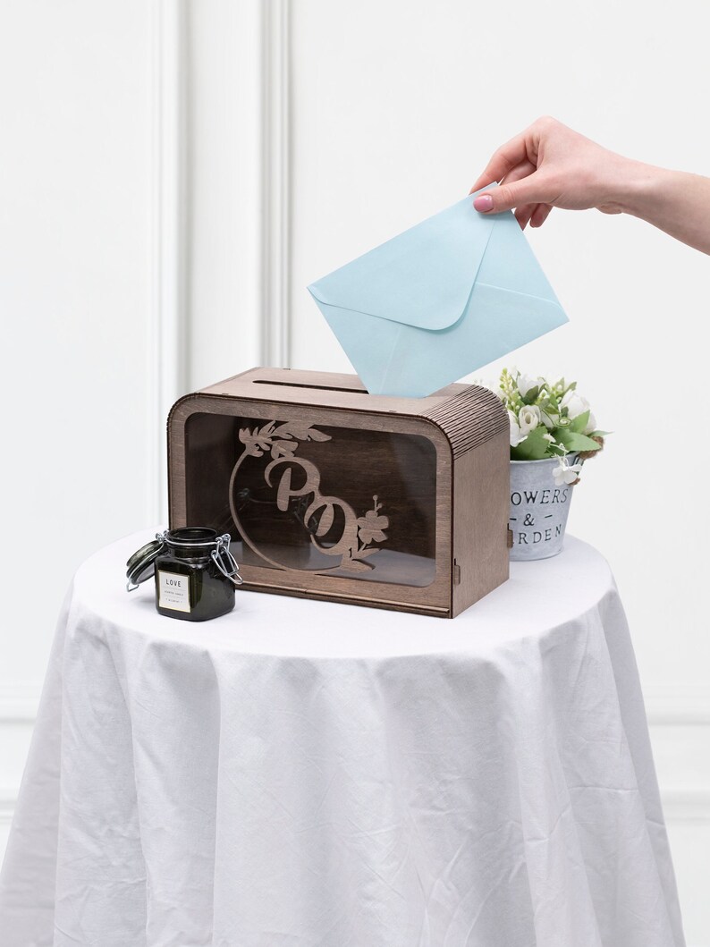 Custom Wedding Card Box With Slot Wedding Envelope Box Post - Etsy