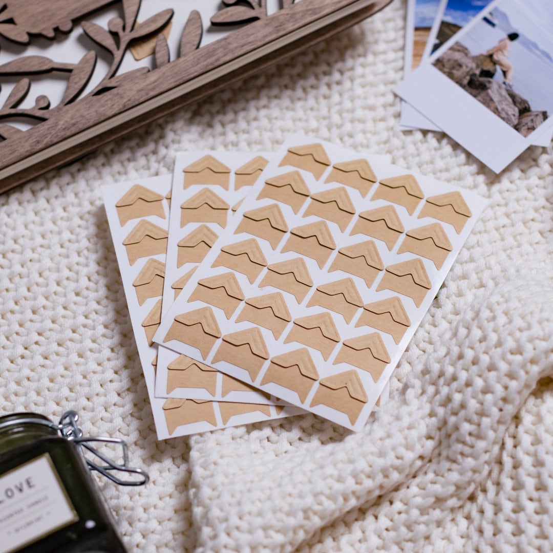 Craft Paper Photo Corners, Self Adhesive Corners for Album, Scrapbook ...
