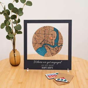 3D Custom City Wood Map, Newly Wed Gifts, Anniversary Gifts for Couple ...