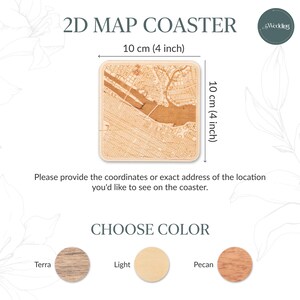 Custom City Map Coasters, Map Location Coasters, Wood Map Coasters ...