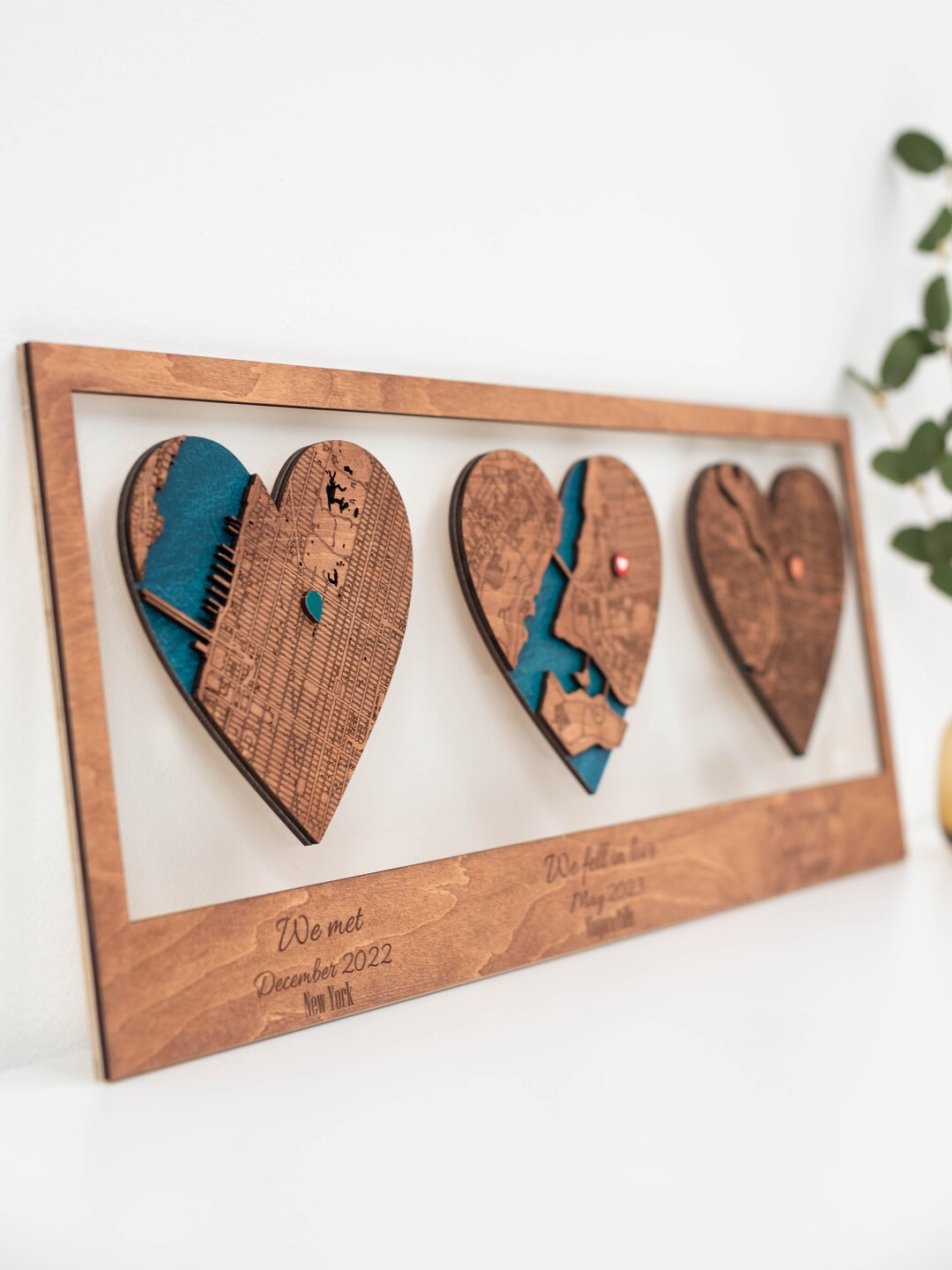 Custom City Map, Location Map Art, Personalized Gift for Him, Her ...