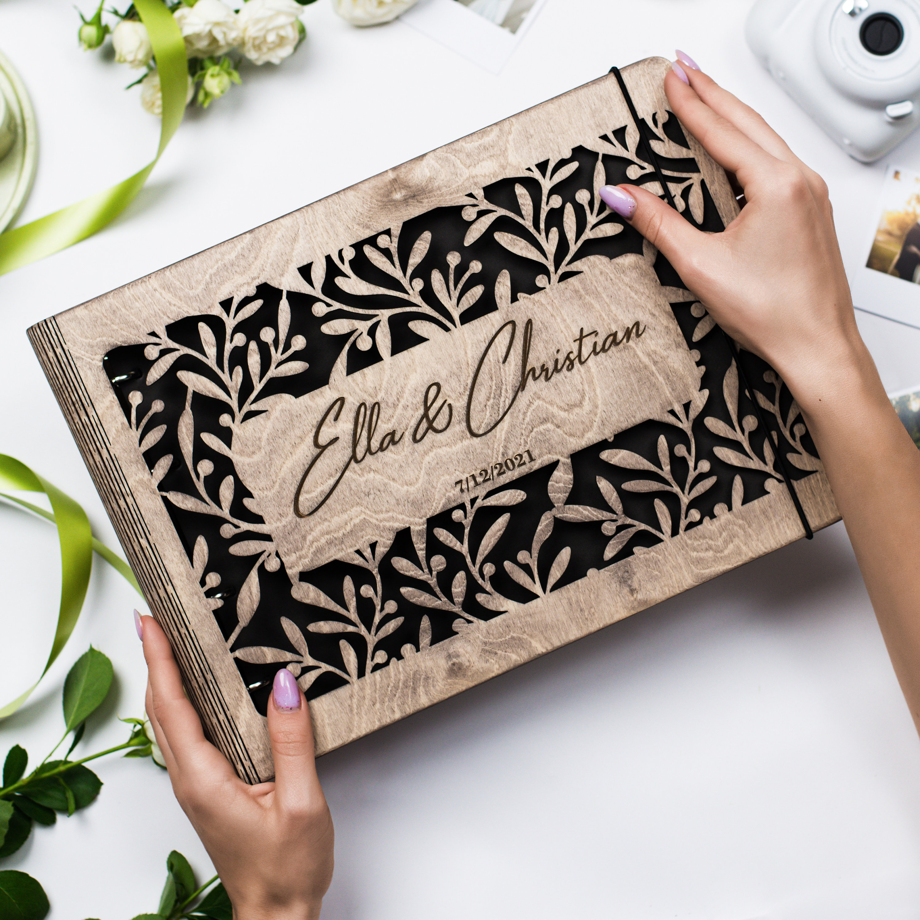 Wedding Scrapbook Album Wooden Photo Album Picture Album - Etsy