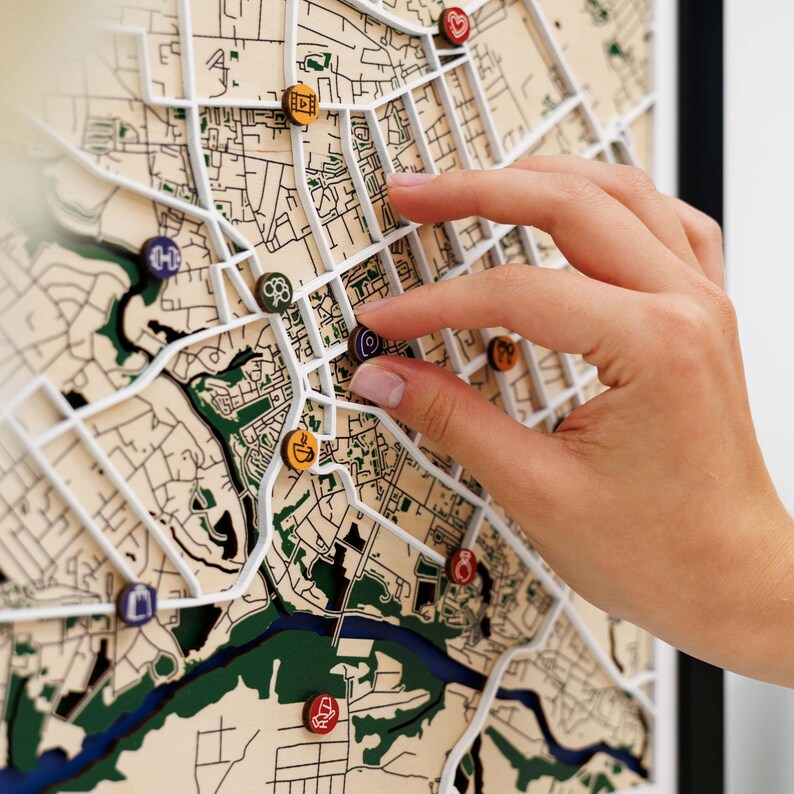 Stickers for Location Map and Key Holder - Etsy