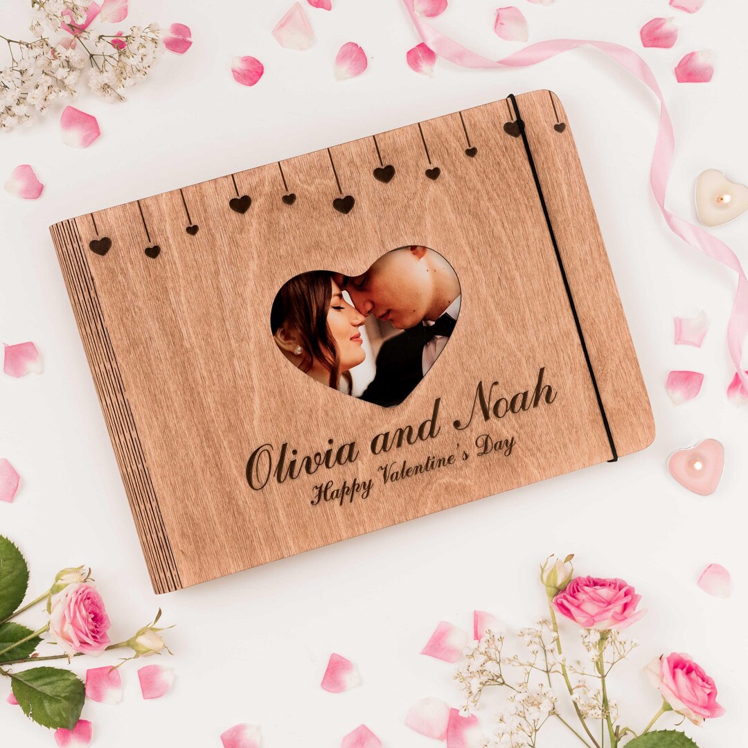 Custom Wood Photo Book for Couple, Family Photo Album, Photo Album ...