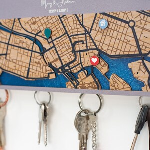 Stickers for Location City Map for Wall and Key Holder - Etsy