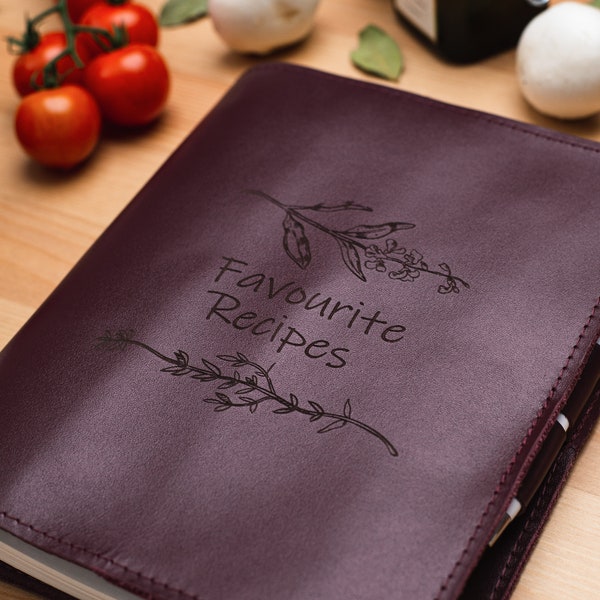 Leather Recipe Book - Etsy