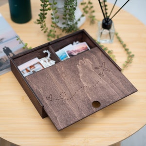 Wooden Adventure Box, Wooden Box Photos, Travel Keepsake Box, Travel ...