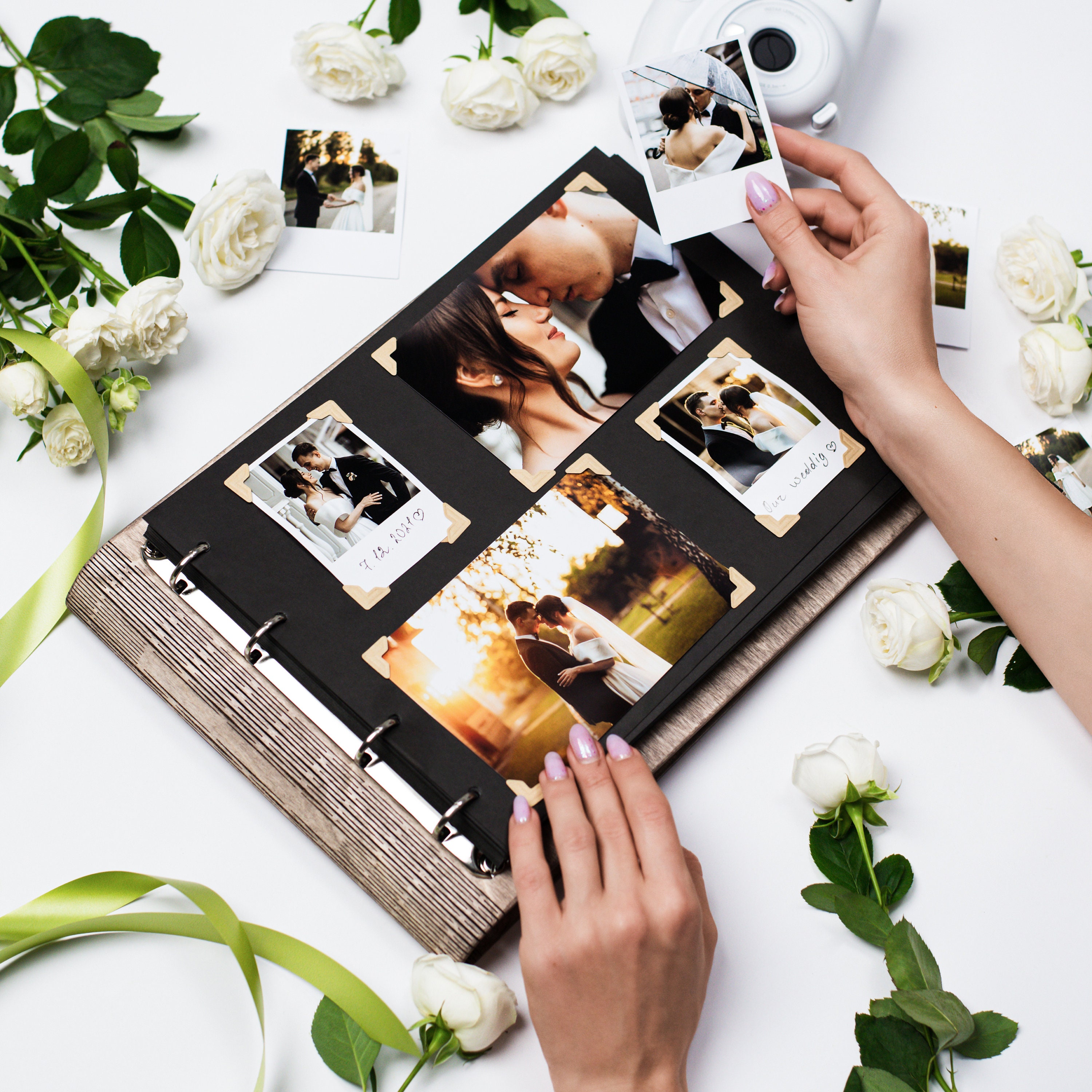 Wedding Scrapbook Album Wooden Photo Album Picture Album - Etsy