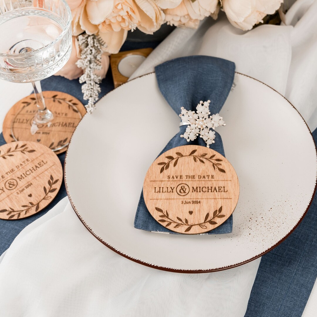 Wedding Favors Coasters, Custom Coasters, Wooden Coasters, Wedding ...