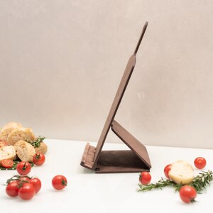 Recipe Book Stand, Personalized Cookbook Stand, Wooden Recipe Book ...