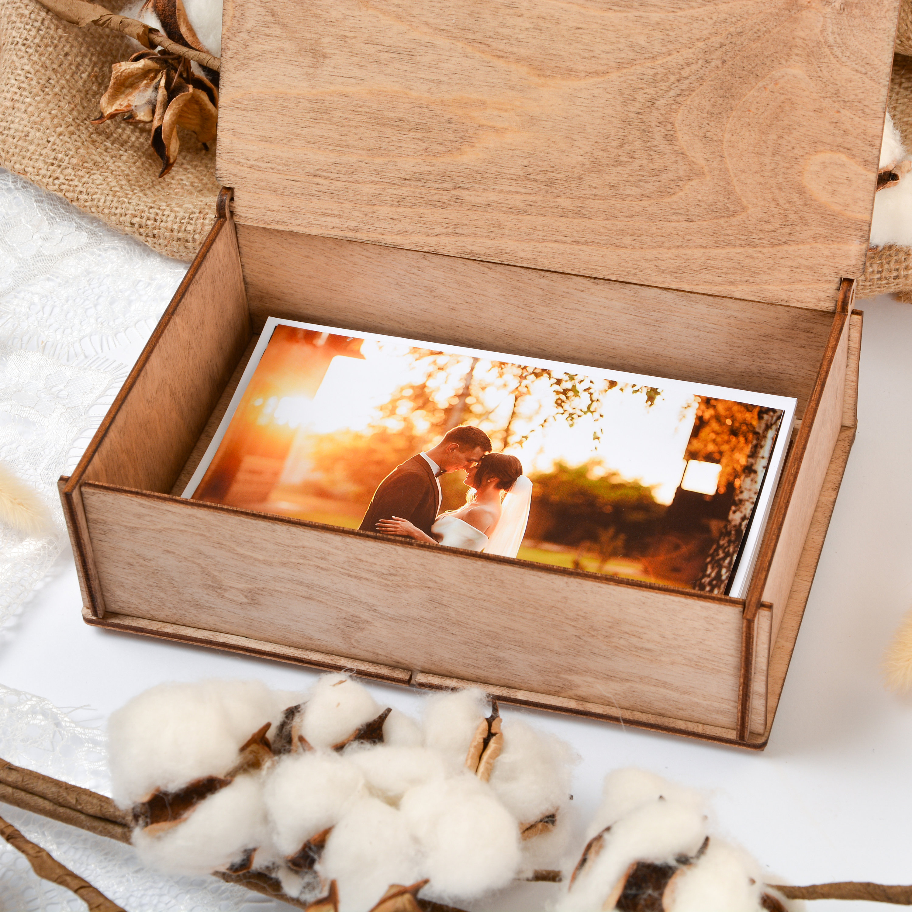 Personalized Wedding Day Gift, Wooden Photo Box, Wedding Decor, Wooden ...