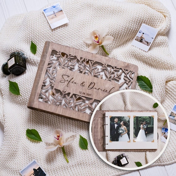 Wedding Scrapbook Album Wooden Photo Album Picture Album - Etsy