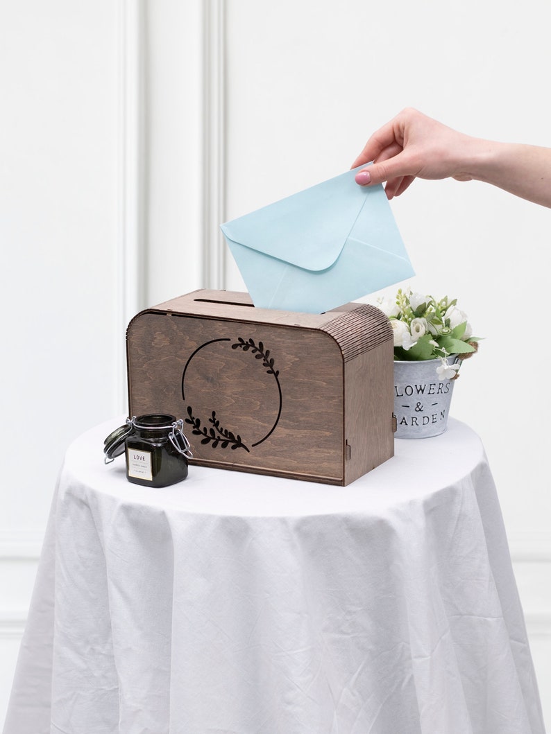 Custom Wedding Card Box With Slot Wedding Envelope Box Post - Etsy