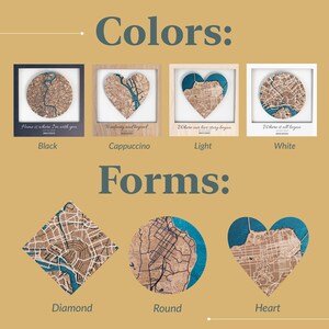 Your City Map, Engagement Location Map With Photo on Wood, Newlywed ...