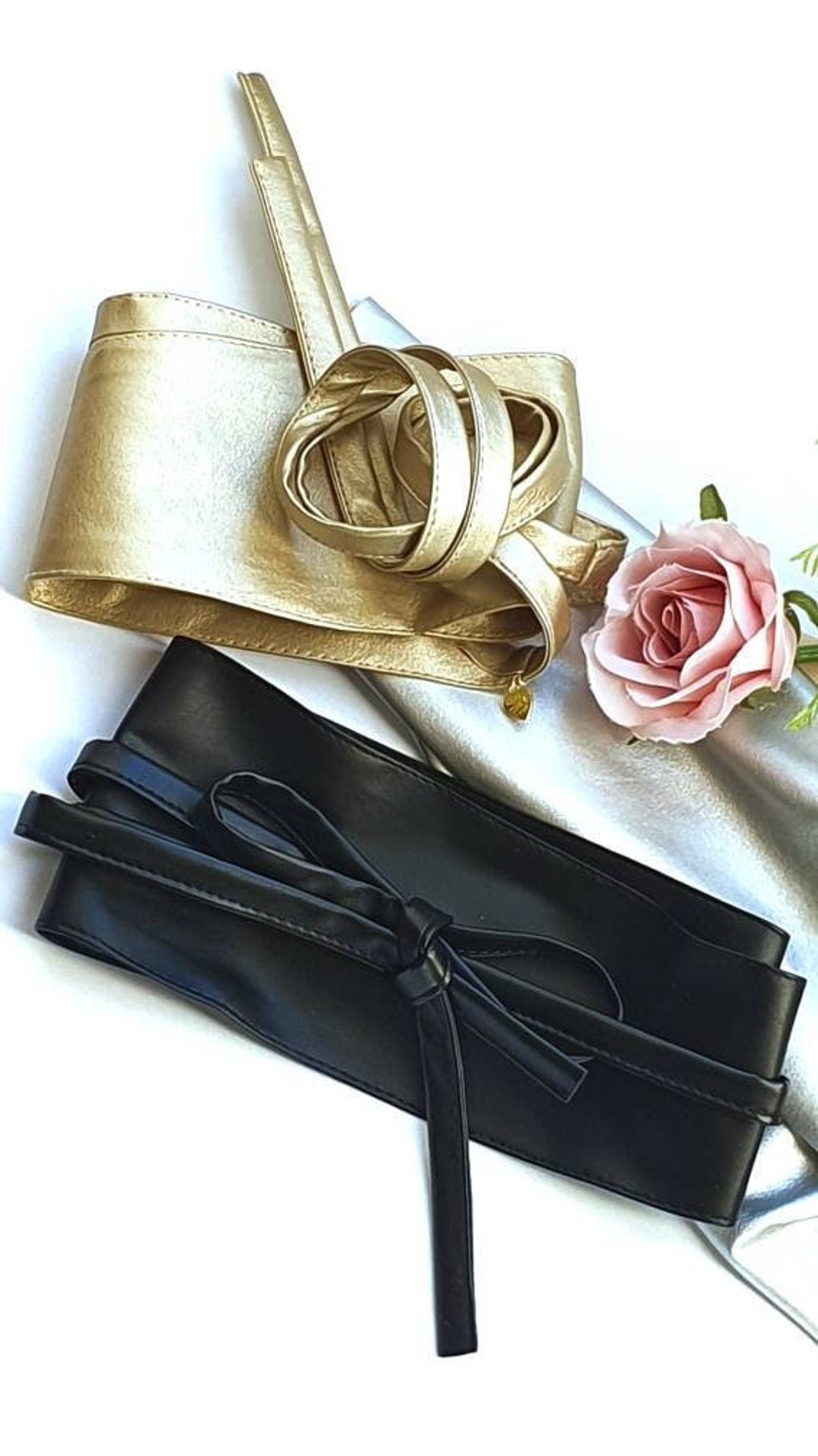 Handmade Wrap Belt Black Obi Belt Wrap Around Belt Waist Belt Wide Belt ...