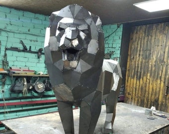 Steel Lion in Metal.pattern Lion Metal Sculptures. PDF DXF Steel Lion in Metal.pattern Lion Metal Sculptures. PDF DXF