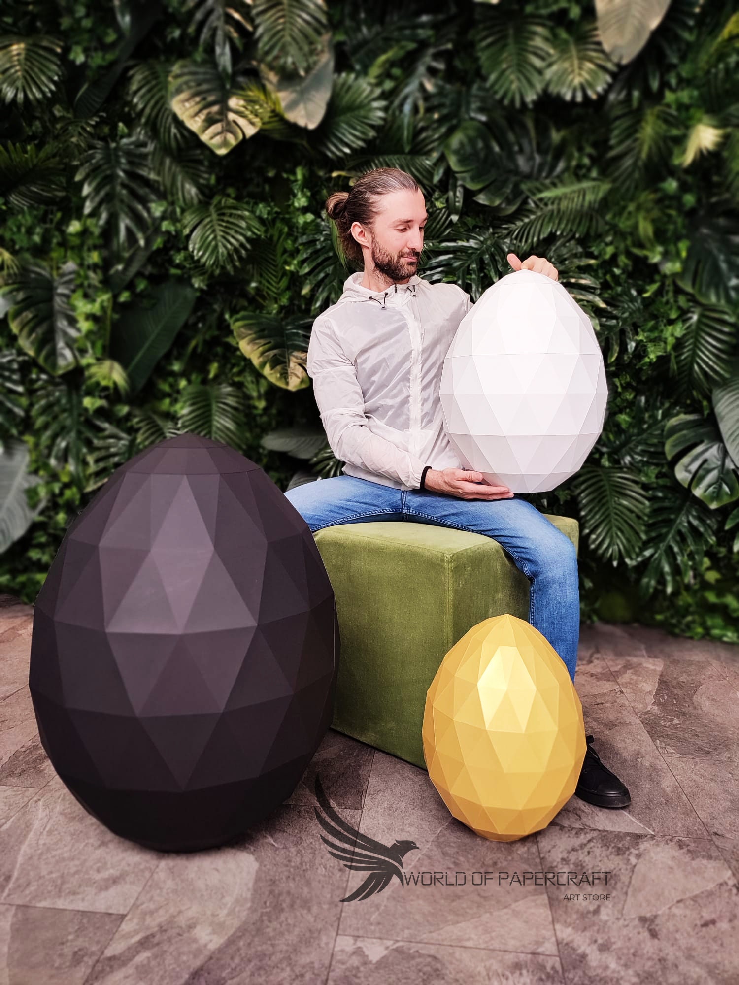 Low Poly Egg Papercraft Model: DIY 3D Sculpture (PDF Pattern) - Etsy