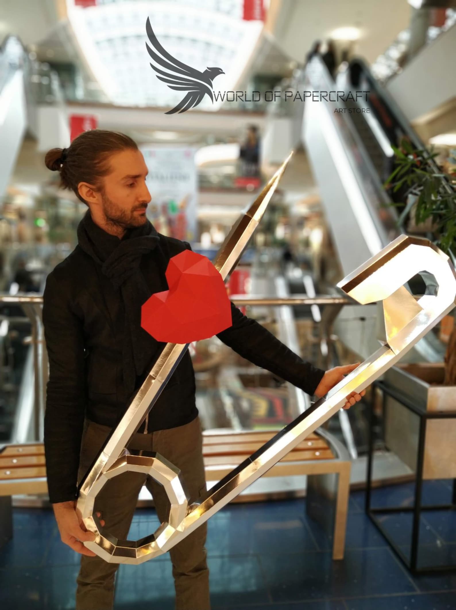 Pin Papercraft Model Pin Low Poly Pin Sculpture Pin Paper - Etsy