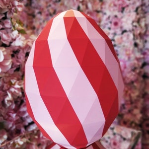 Egg V2 Papercraft Model Egg Low Poly Egg Sculpture Egg Paper Papercraft ...
