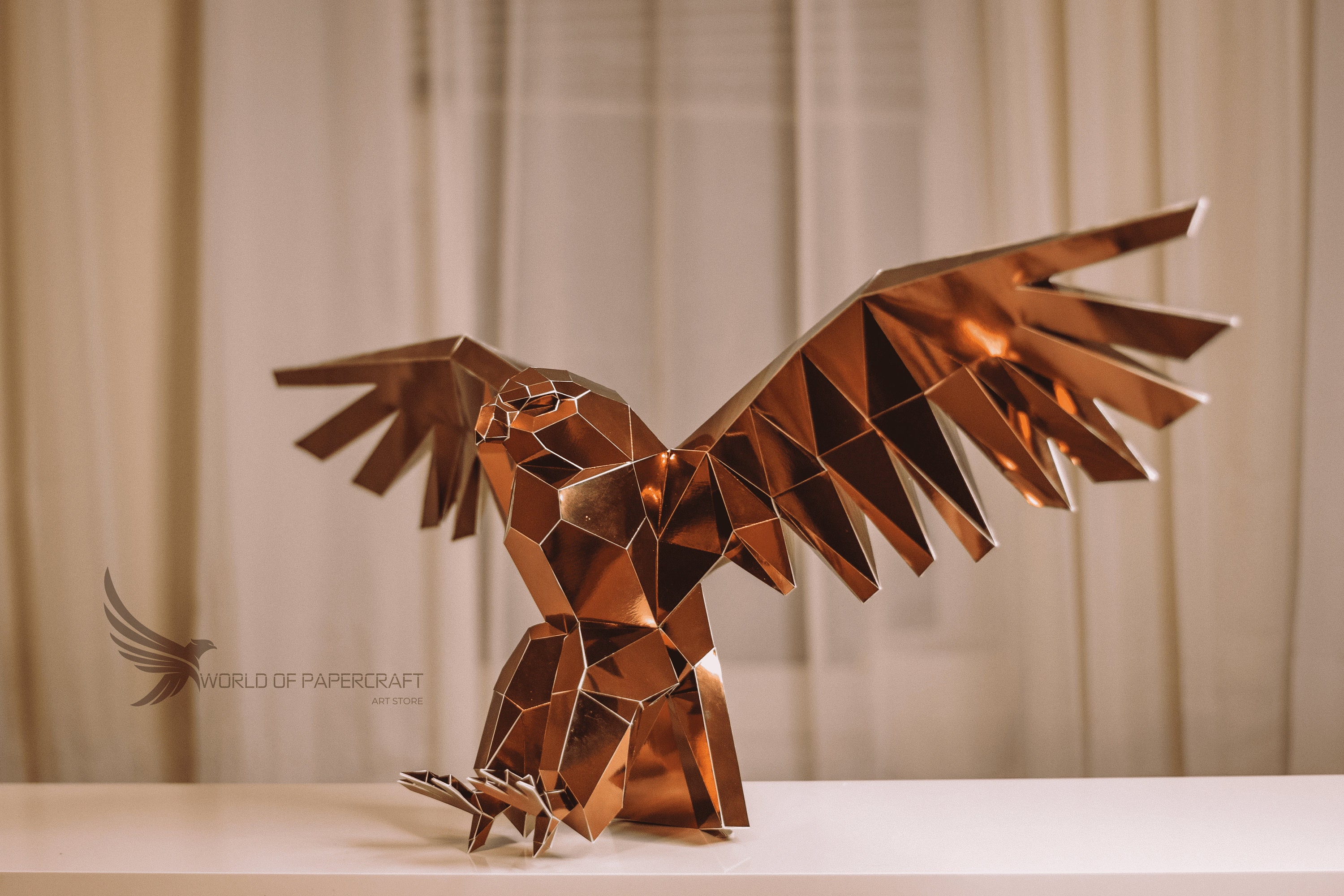 Papercraft Falcon: Origami Bird DIY Pepakura (PDF Pattern) - Etsy