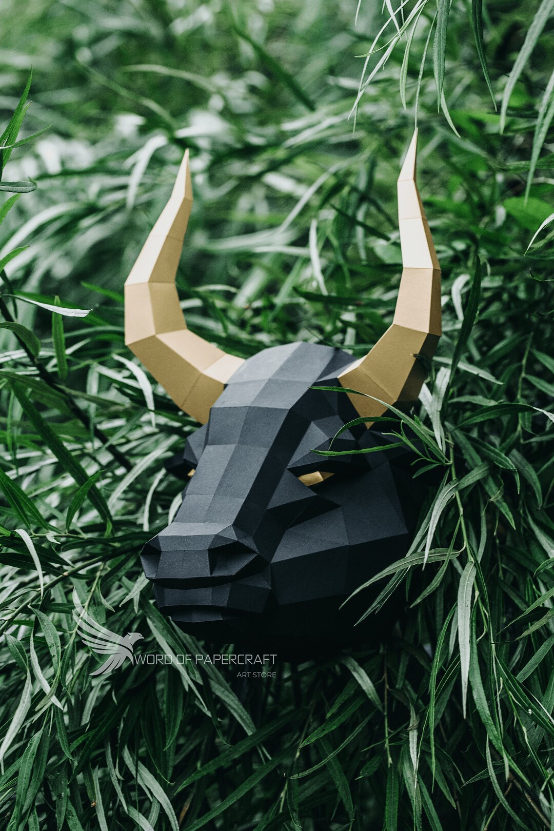 Papercraft Bull , PDF Template,diy, Pepakura Bull, Paper Sculpture ...