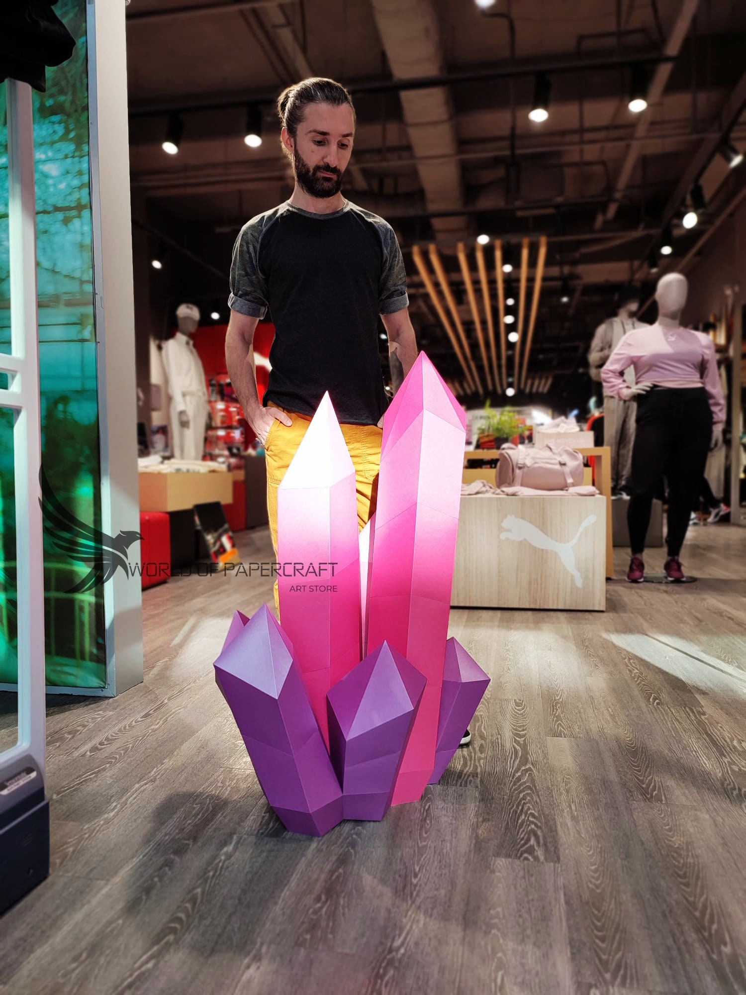 Crystals Papercraft Model Crystal Low Poly Crystal Sculpture | Etsy Canada