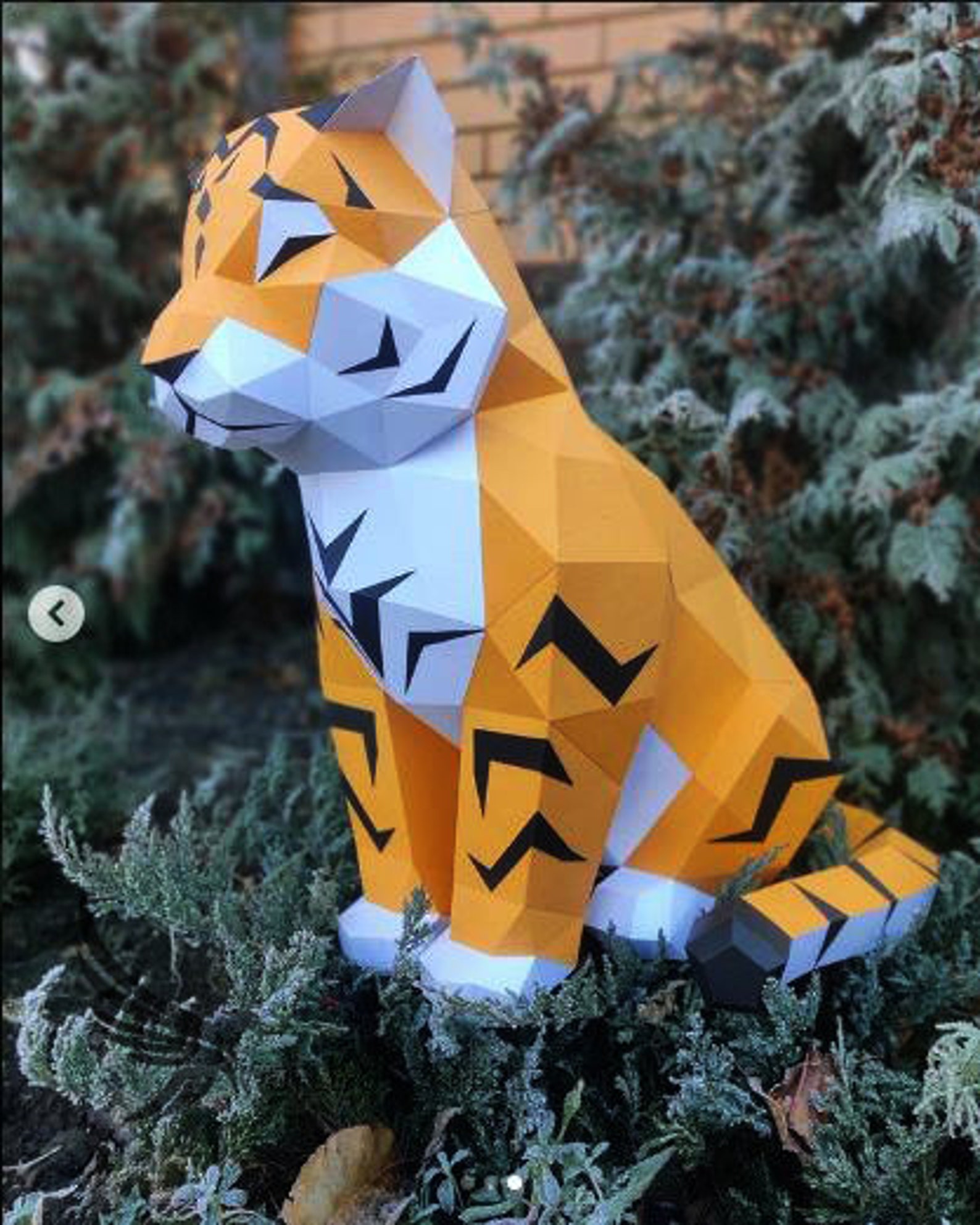 Tiger Papercraft Model Tiger Low Poly Tiger Sculpture Tiger - Etsy