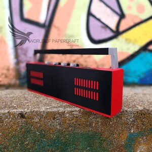 Record Player Papercraft Model Record Player Low Poly Sculpture Player ...