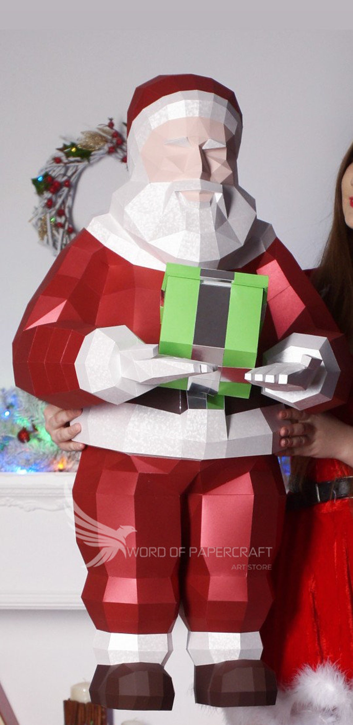 Papercraft Santa Claus Santa Claus Low Poly Santa Claus PDF - Etsy