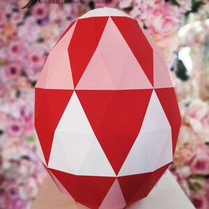 Egg Papercraft Model Egg Low Poly Egg Sculpture Egg Paper Papercraft ...