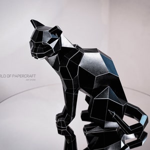 Cat Low Poly Kitty Papercraft Baby Room Papercraft PDF Template,low ...