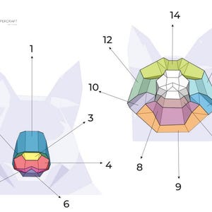 Fox Papercraft Low Poly Fox Papercraf Fox Dxf Handmade Fox Paper ...