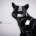 Cat low poly Kitty papercraft Baby room Papercraft Plantilla - Etsy España
