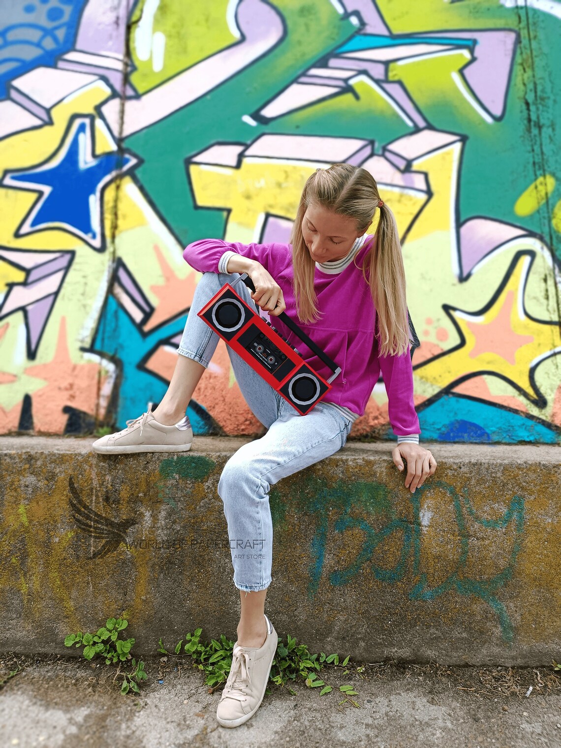 Record Player Papercraft Model Record Player Low Poly - Etsy Australia