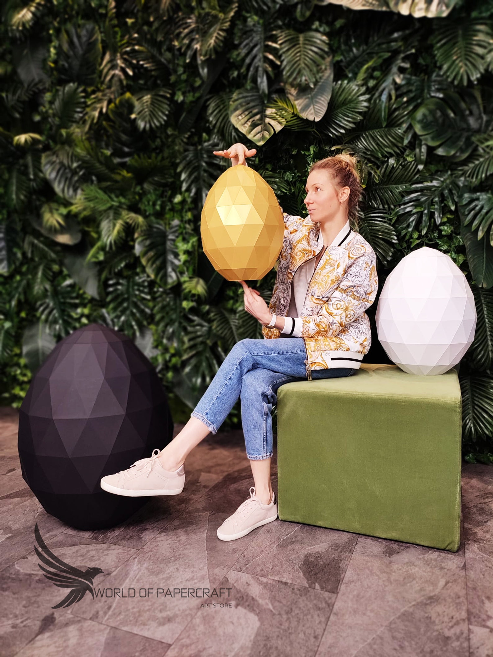 Low Poly Egg Papercraft Model: DIY 3D Sculpture (PDF Pattern) - Etsy