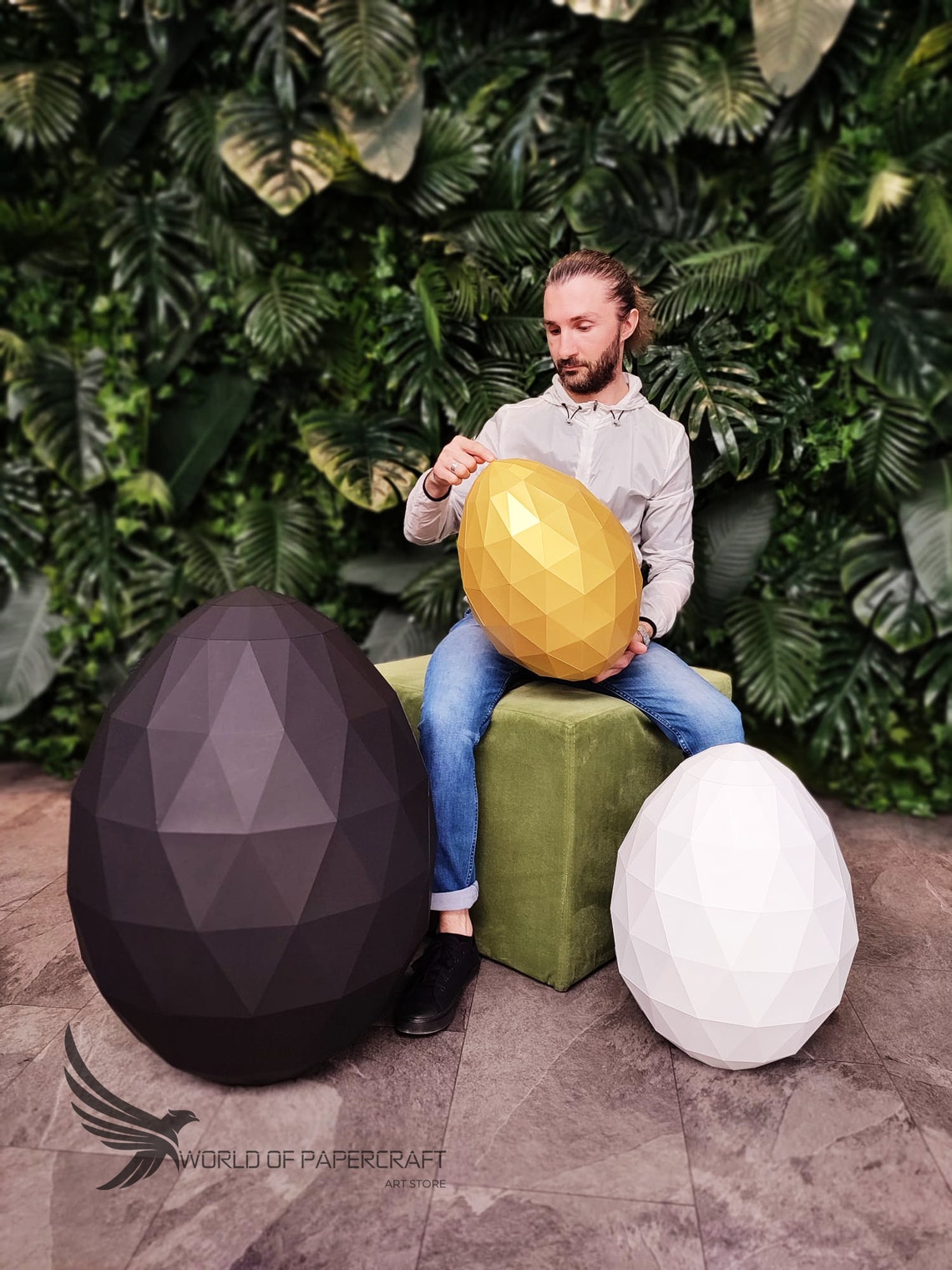 Egg V3 Papercraft Model Egg Low Poly Egg Sculpture Egg Paper | Etsy UK