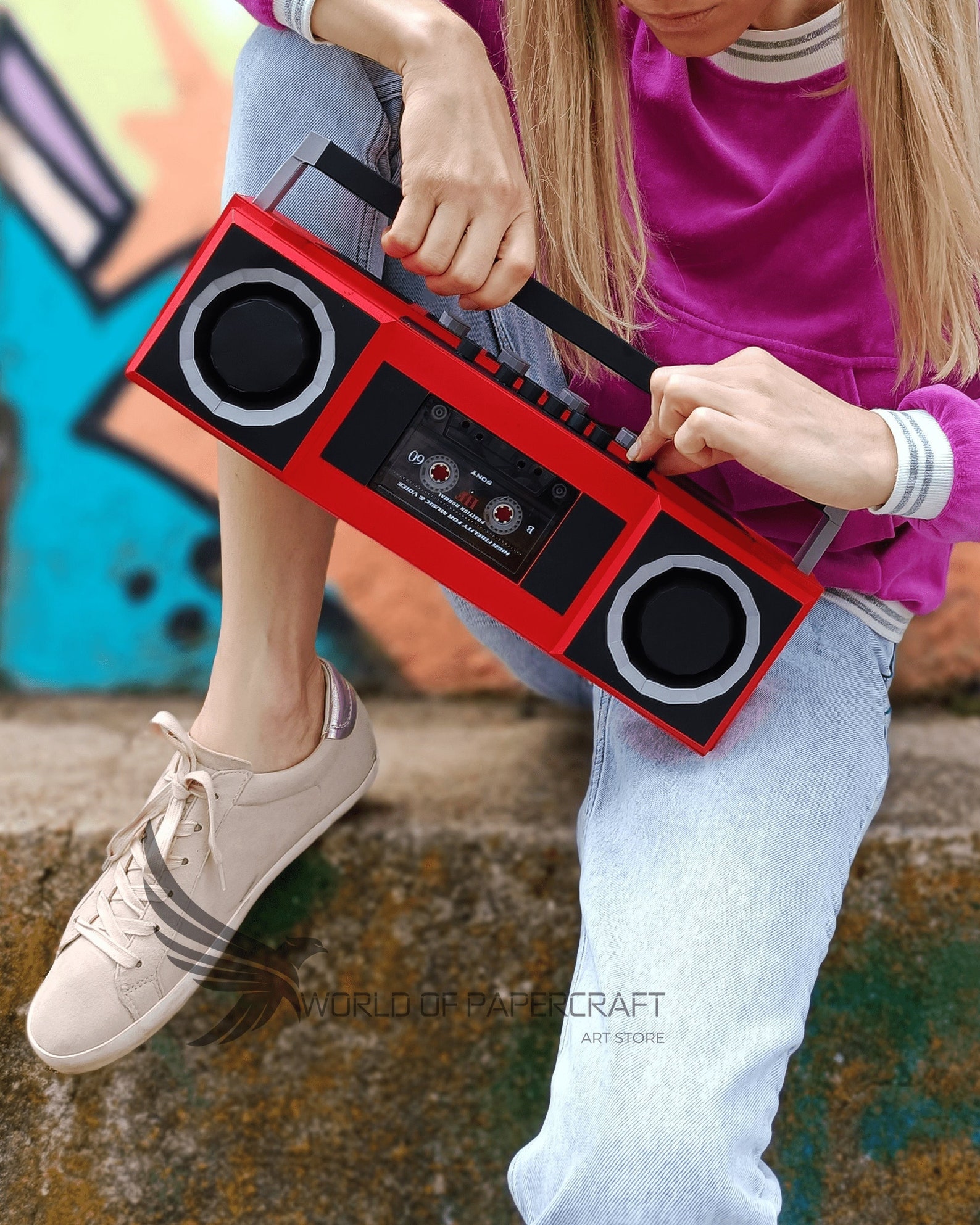 Record Player Papercraft Model Record Player Low Poly - Etsy