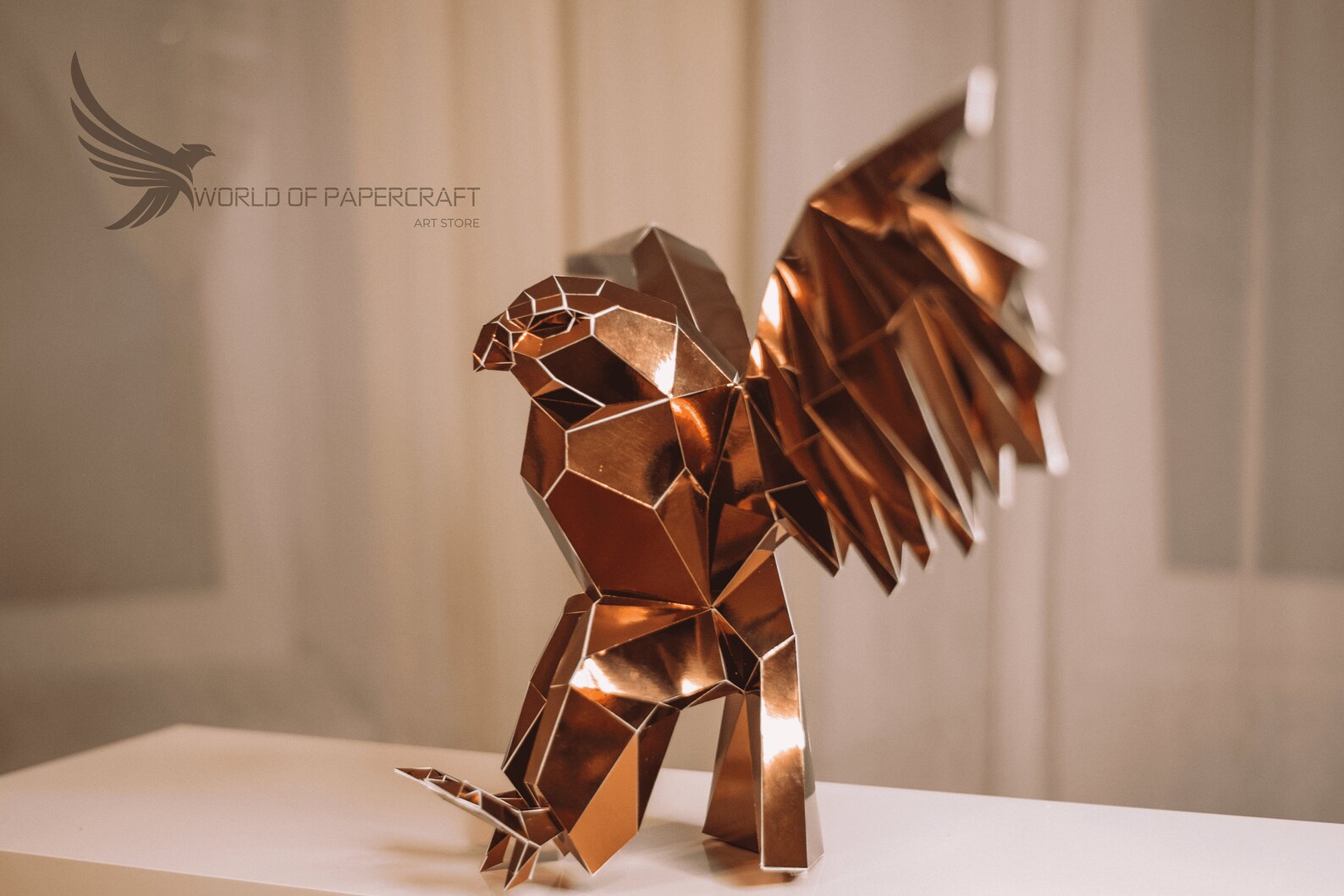 Papercraft Falcon: Origami Bird DIY Pepakura (PDF Pattern) - Etsy
