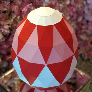 Egg Papercraft Model Egg Low Poly Egg Sculpture Egg Paper Papercraft ...