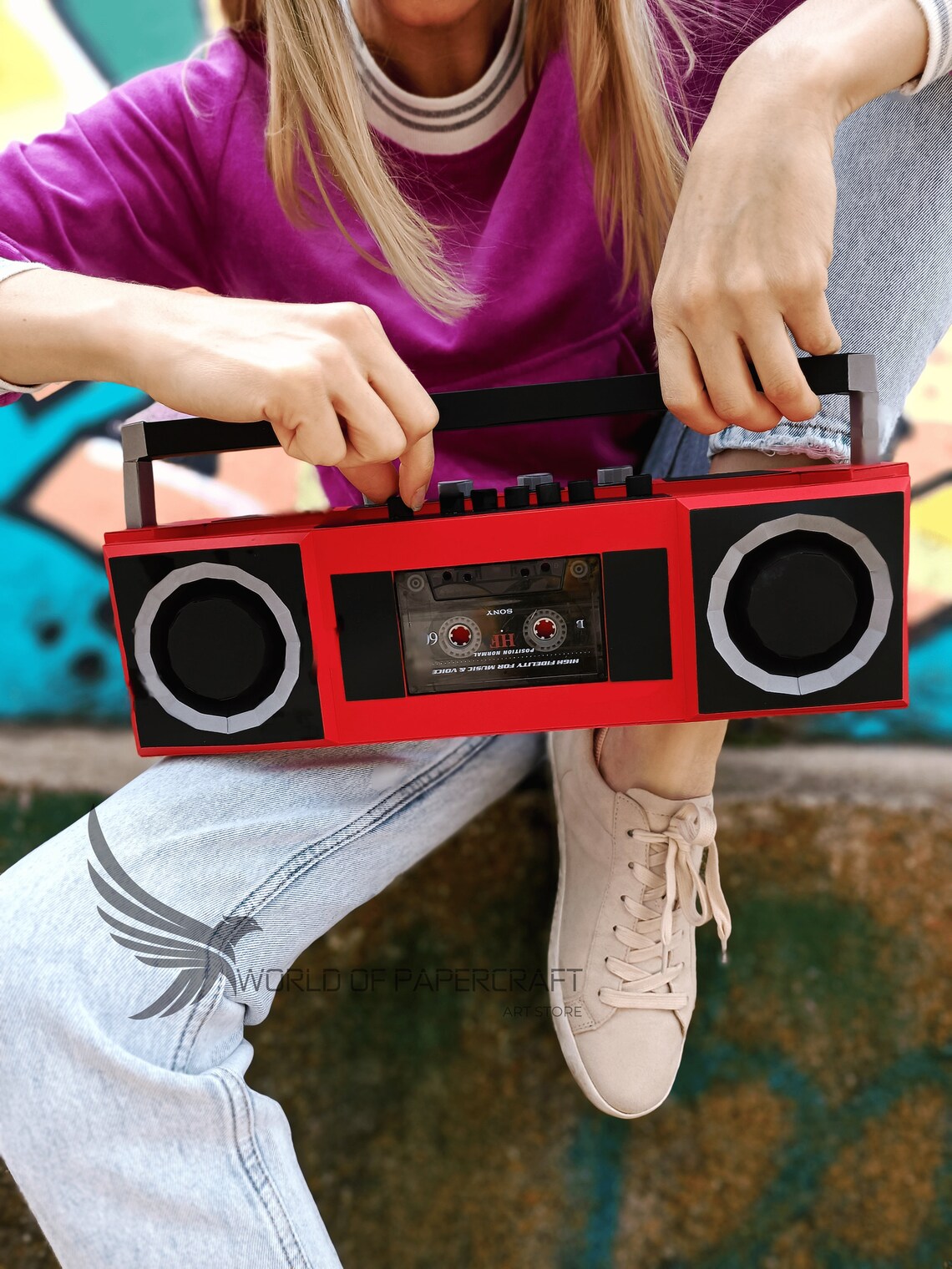 Record Player Papercraft Model Record Player Low Poly - Etsy Australia